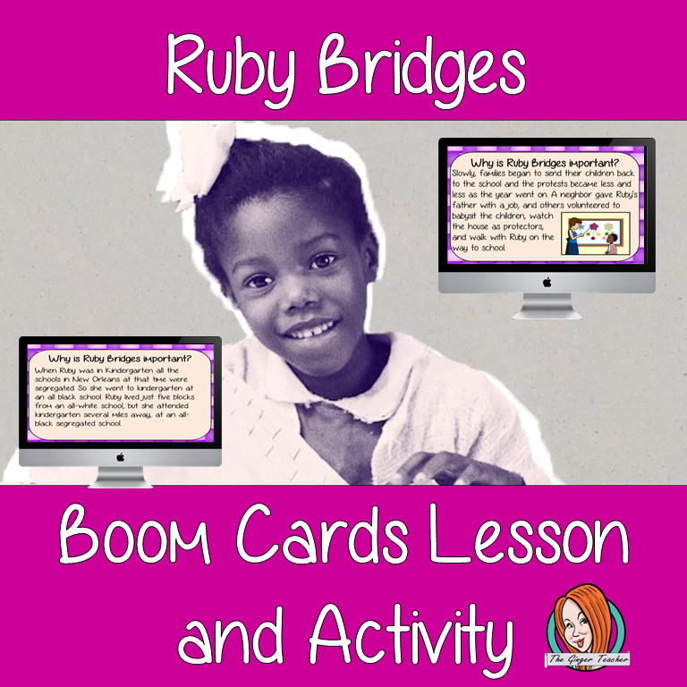 Ruby Bridges Boom Cards Digital Lesson The Ginger Teacher