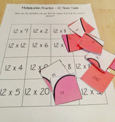 Christmas Themed Independent Multiplication Revision Sheets 12x – The ...