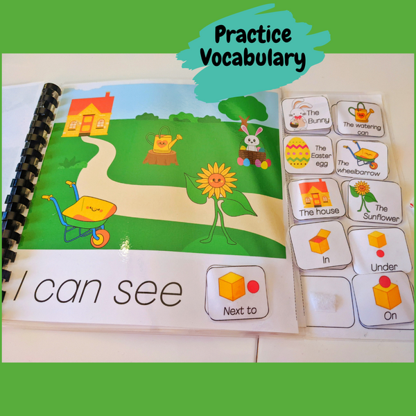 Teaching Prepositions Easter Themed Interactive Book – The Ginger Teacher