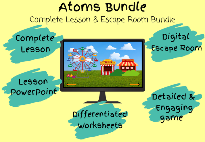 Atoms Science Lesson and Escape Room Bundle – The Ginger Teacher