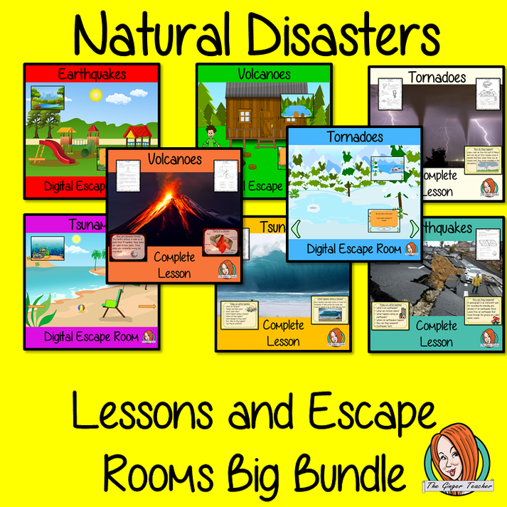 Natural Disasters Lessons and Escape Rooms Big Bundle – The Ginger Teacher