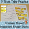 Christmas Themed Independent Multiplication Revision Sheets 5x – The ...