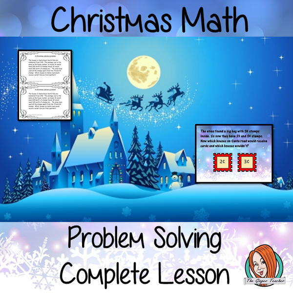 Christmas Math Problem Solving Lesson – The Ginger Teacher
