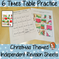 Christmas Themed Independent Multiplication Revision Sheets 6x – The ...