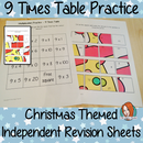 Christmas Themed Independent Multiplication Revision Sheets 9x – The ...