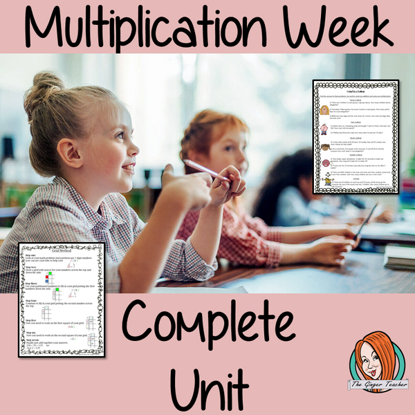 Multiplication Complete Week of Lessons – The Ginger Teacher