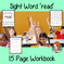 Sight Word 'Read' 15 Page Workbook – The Ginger Teacher