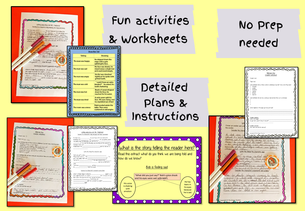 Billionaire Boy – Using Show not Tell in Writing - Complete Lesson ...