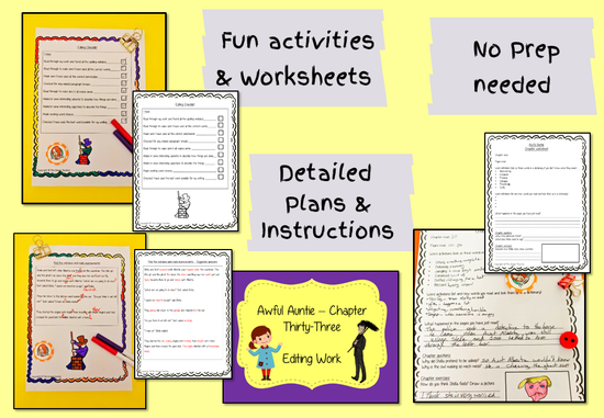 Awful Auntie Editing Writing Lesson – The Ginger Teacher
