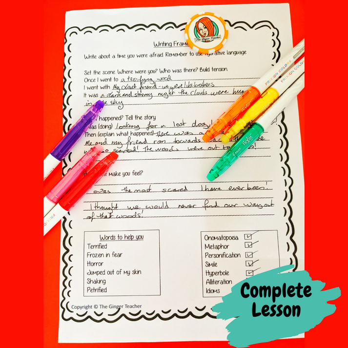 Using Figurative Language Lesson Awful Auntie – The Ginger Teacher