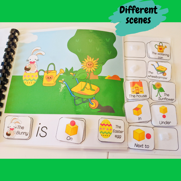 Teaching Prepositions Easter Themed Interactive Book – The Ginger Teacher