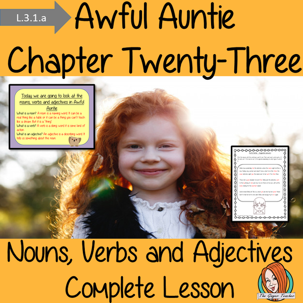 Nouns, Verbs and Adjectives Complete Lesson Awful Auntie – The Ginger ...