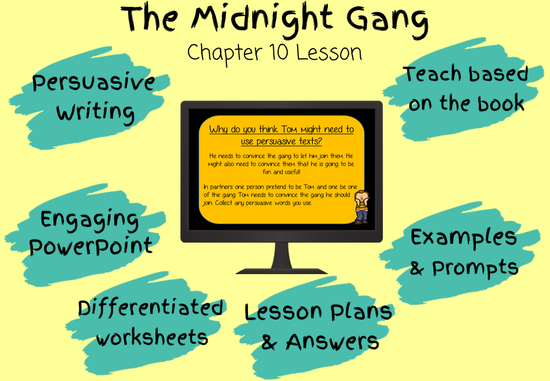 The Midnight Gang Writing Persuasive Texts Lesson – The Ginger Teacher