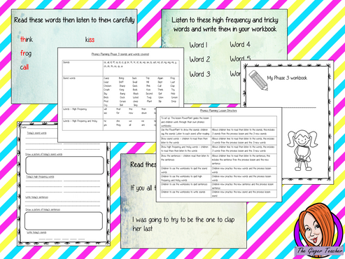 Phonics Phase 3 Complete Unit of Lessons – The Ginger Teacher