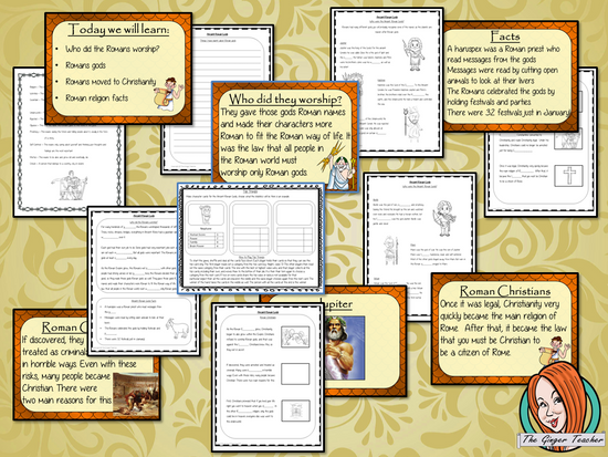 Ancient Roman Gods Lesson – The Ginger Teacher