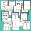 Sight Word ‘Brown’ 15 Page Workbook – The Ginger Teacher