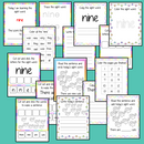 Sight Word 'Nine' 15 Page Workbook – The Ginger Teacher
