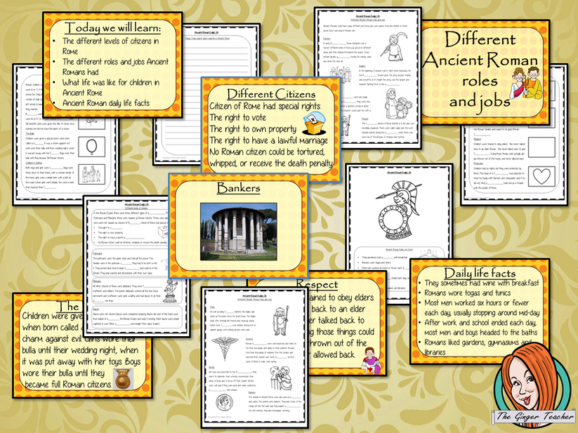 Ancient Roman Daily Life Complete History Lesson – The Ginger Teacher