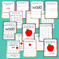 Sight Word ‘Would’ 15 Page Workbook – The Ginger Teacher