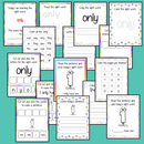 Sight Word ‘Only’ 15 Page Workbook – The Ginger Teacher