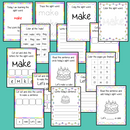 Sight Word 'Make' 15 Page Workbook – The Ginger Teacher