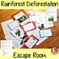 Rainforest Deforestation Escape Room Game – The Ginger Teacher