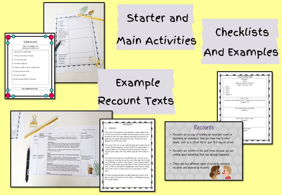 Recount Writing Unit – The Ginger Teacher