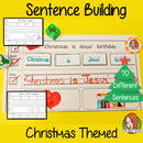 Christmas Simple Sentence Building – The Ginger Teacher