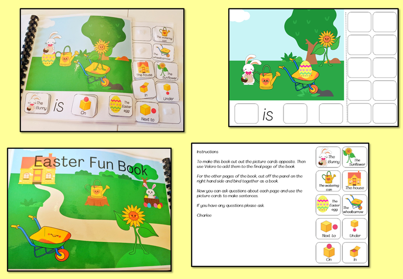 Teaching Prepositions Easter Themed Interactive Book – The Ginger Teacher