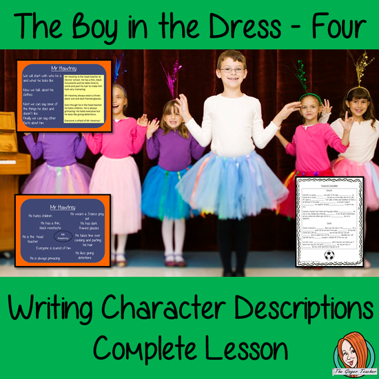 Writing Character Descriptions Lesson – The Boy in the Dress – The ...